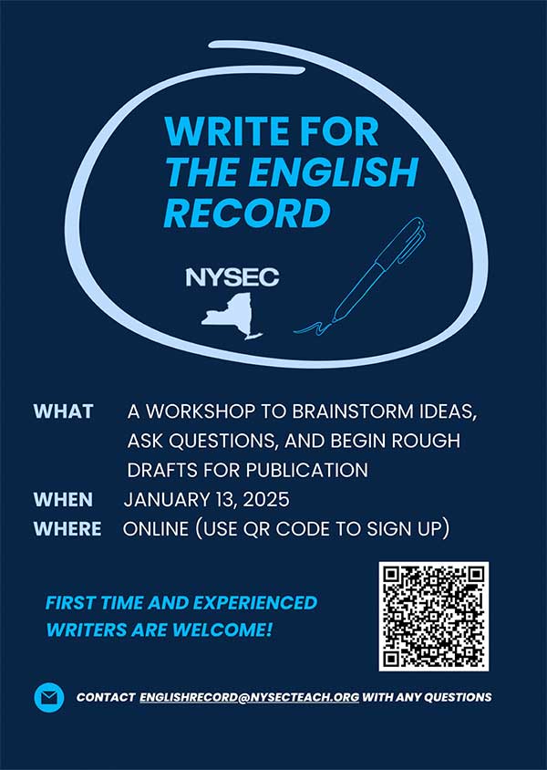 Write-for-The-English-Record-flyer - New York State English Council